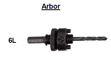 Pinned Arbor 3/8 Inch Hex Shank | Hardware Online