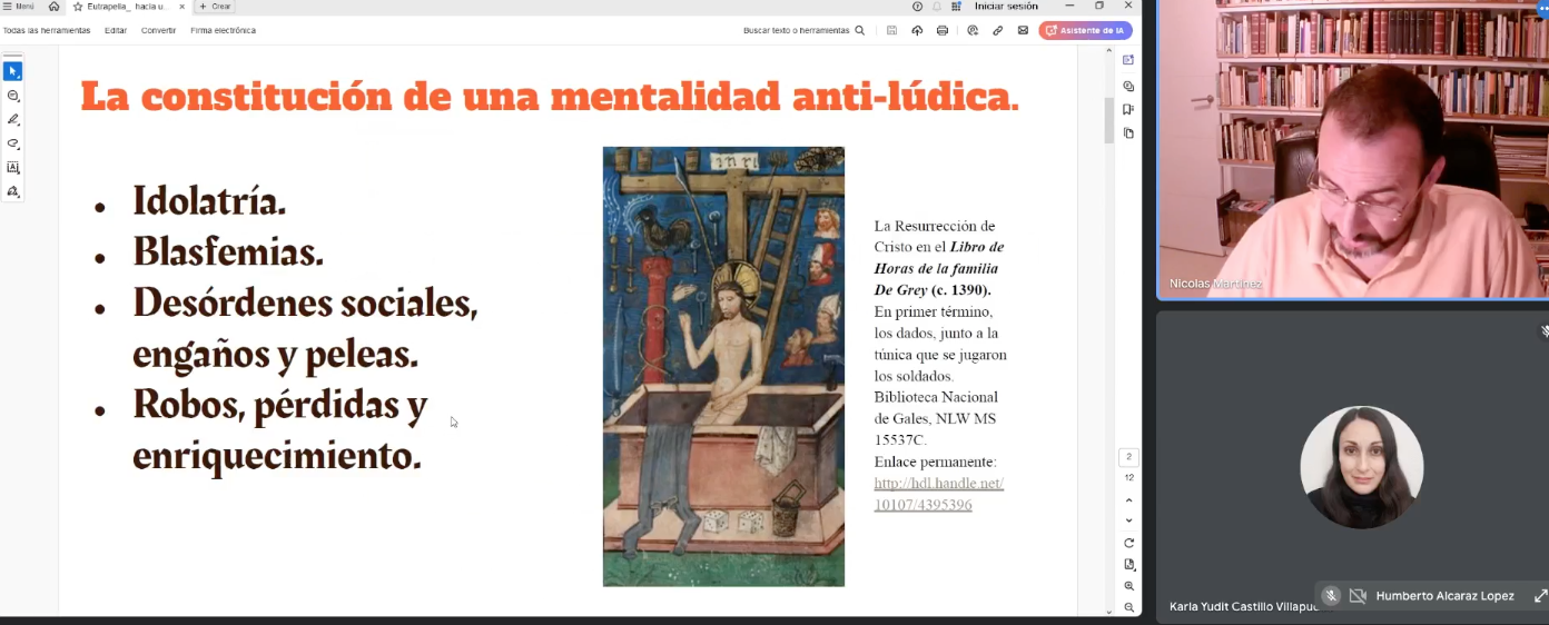 CONFERENCIA "EUTRAPELIA: HACIA UNA TEORÍA DEL JUEGO DESDE LA ANTIGÜEDAD ...