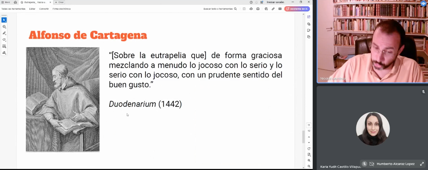 CONFERENCIA "EUTRAPELIA: HACIA UNA TEORÍA DEL JUEGO DESDE LA ANTIGÜEDAD ...