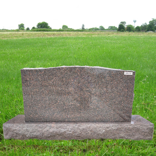 Dakota Mahogany Granite Serpentine Upright Monument Headstone MN-39 ...