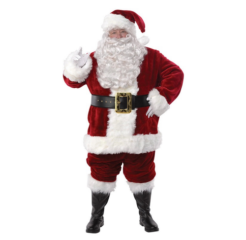 Halco Majestic Santa Claus Suit Costume | Jolly Walkers Shoes