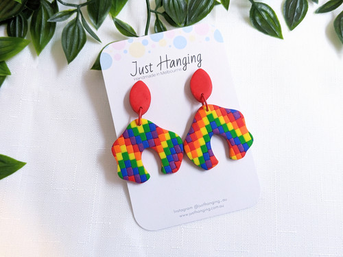 Pixel Rainbow Arches | Just Hanging