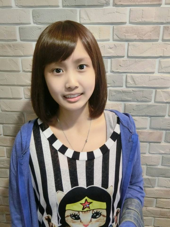 台北東區推薦SAM 可愛LOB 中長髮 髮型 巧克力灰棕