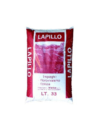 Lapillo rosso fine 3/10 sacco da Lt33 | Agraria Di Vita
