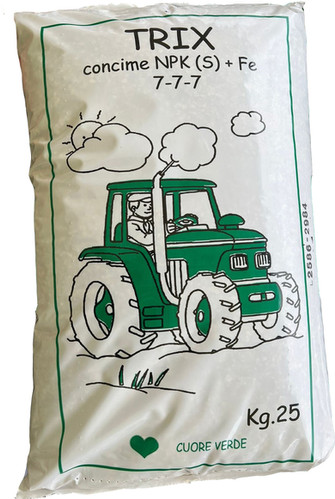 Trix Concime NPK con Ferro 7-7-7 (Kg.25 - Kg.5) | Agraria Di Vita