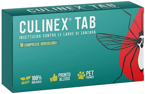 Culinex Tab - insetticida contro le larve di zanzare (10 compresse effervescenti | Agraria Di Vita