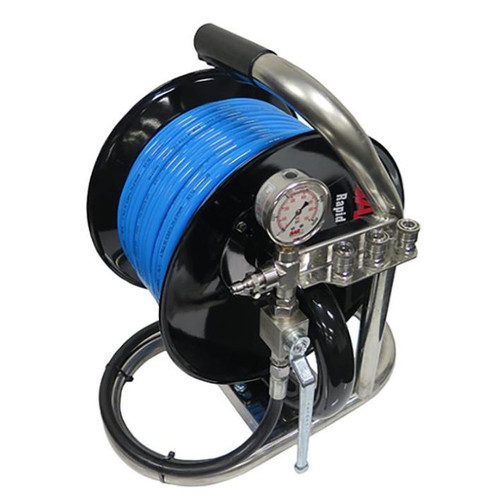 Jetter Mini Reel 1/4" Blue Barflex Hose | Priority Plumbing