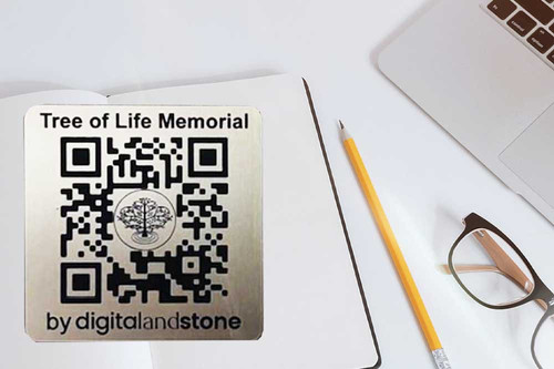 Memorial Plaque & Digital Memorial Plus for The Self | digitalandstone
