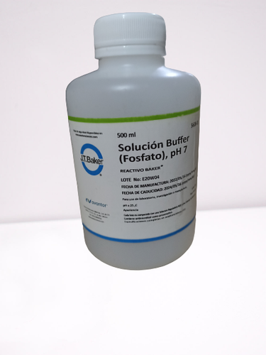 Solución Buffer 500 ml De Ref Cert. Transparente Ph 7.0 | Analizador ...