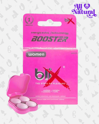 POTENCIADOR SEXUAL BLIX BOOSTER AFRODISÍACO NATURAL MUJER X4 UNDS | All Natural Sex Shop