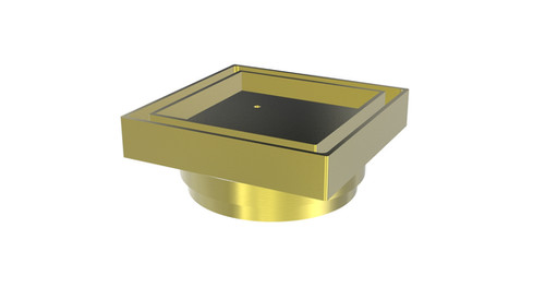 80mm Tile Insert Waste Brushed Gold | harmony-bathroomware