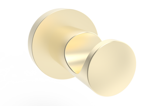 Enhance Meno Plus Robe Hook Brushed Gold | enhance bathroomware