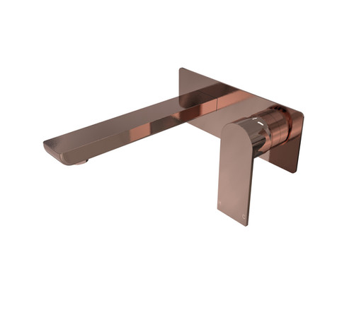 Brunetti Wall Basin Mixer Brushed Rose Gold | enhance bathroomware