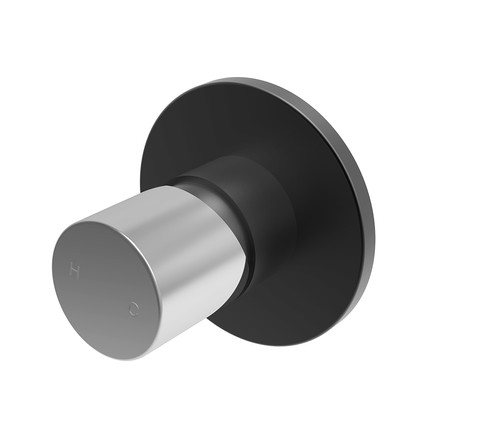 Handel Wall Mixer Black with Chrome | harmony-bathroomware