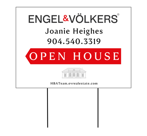 Large Custom Open House Sign | E&V First Coast Shop