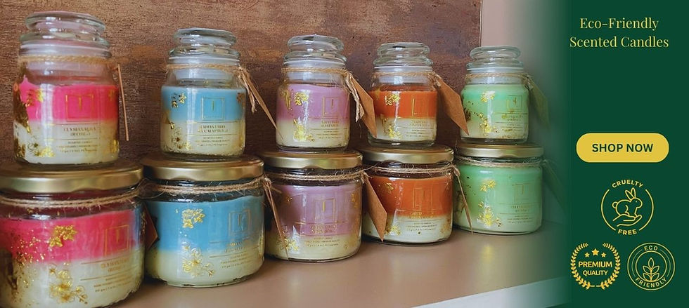 Jade's Essence | Eco-Friendly Scented Candle | India