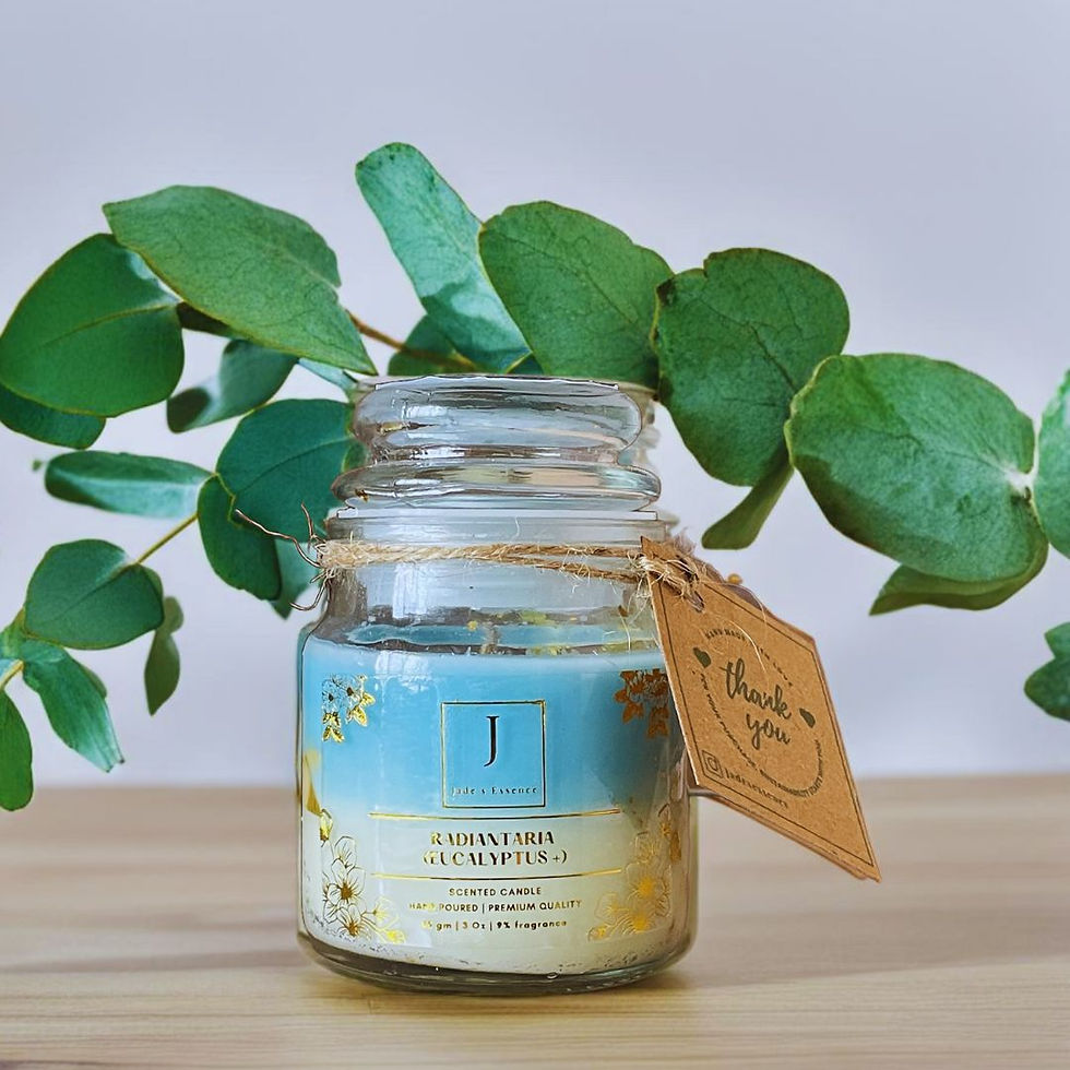 Jade's Essence | Eco-Friendly Scented Candle | India