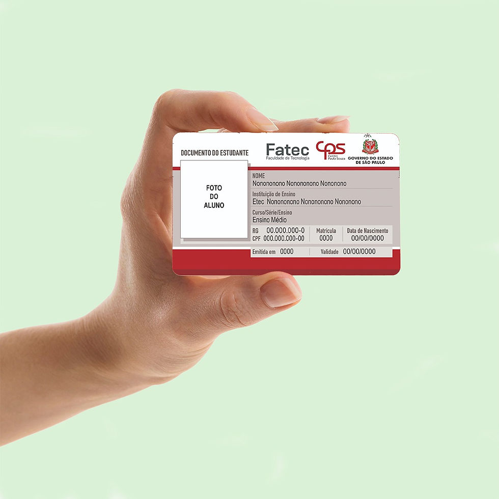 Carteirinha De Estudante Etec - RETOEDU