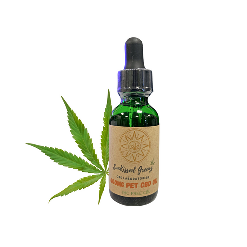 600mg Pet CBD Oil for Small to Medium Dogs or Cats - SunKissed Greenz, LLC