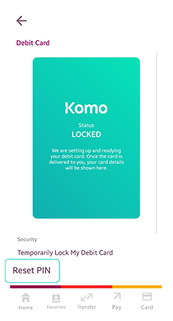 Help Center | Debit Card | Komo by EastWest