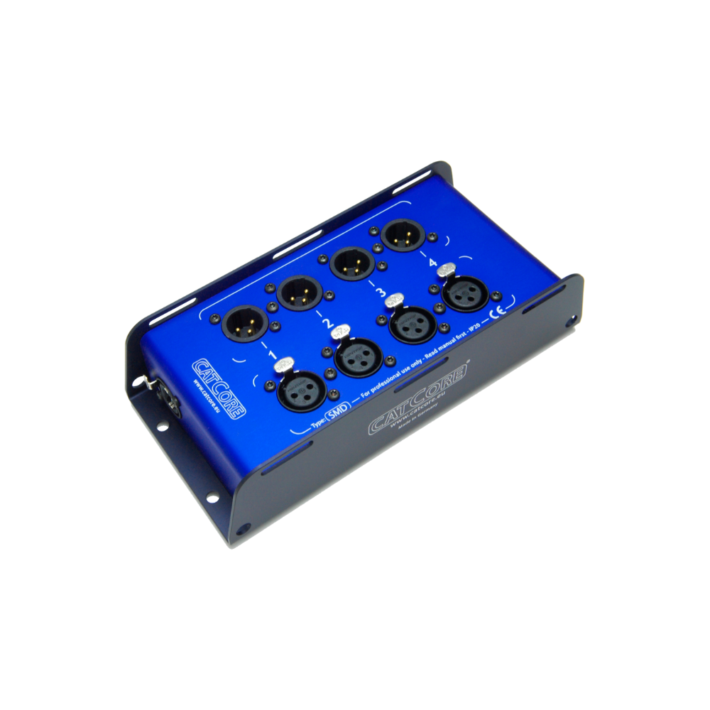 SMD Stage box - Parallel stage box, eight XLR and two Ethercon.