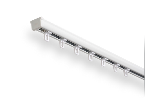 S FOLD Custom Made Curtain Track White | Realblinds