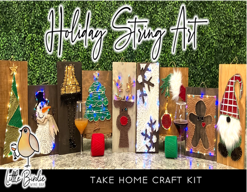 Take Home Craft Kit | Holiday String Art Kits | littlebirdiewinenest