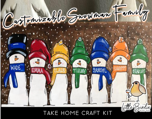 Take Home Craft Kit | Customizable Snowman Family Portrait ...