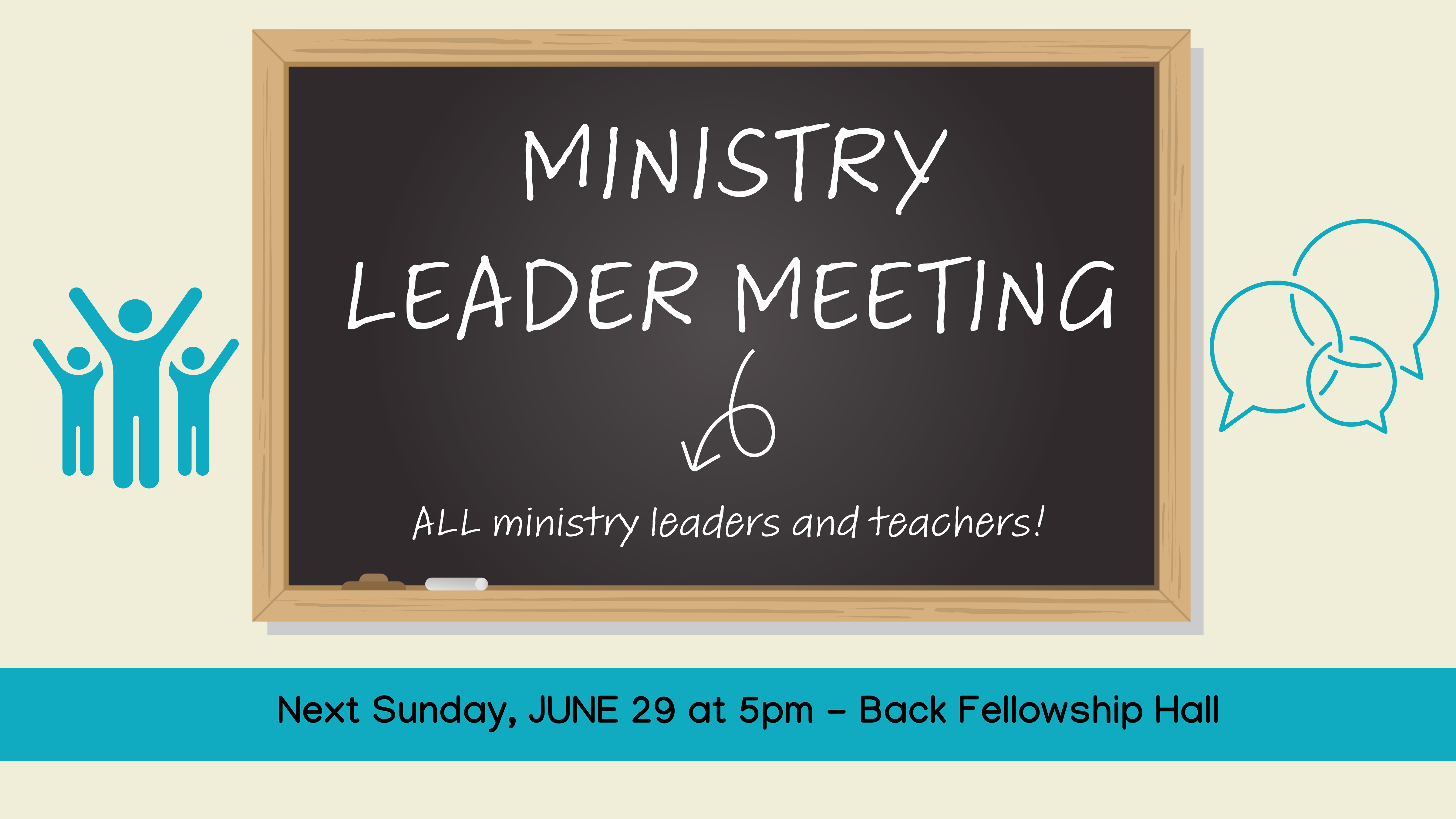 MINISTRY LEADER & TEACHER MEETING | First Baptist Church