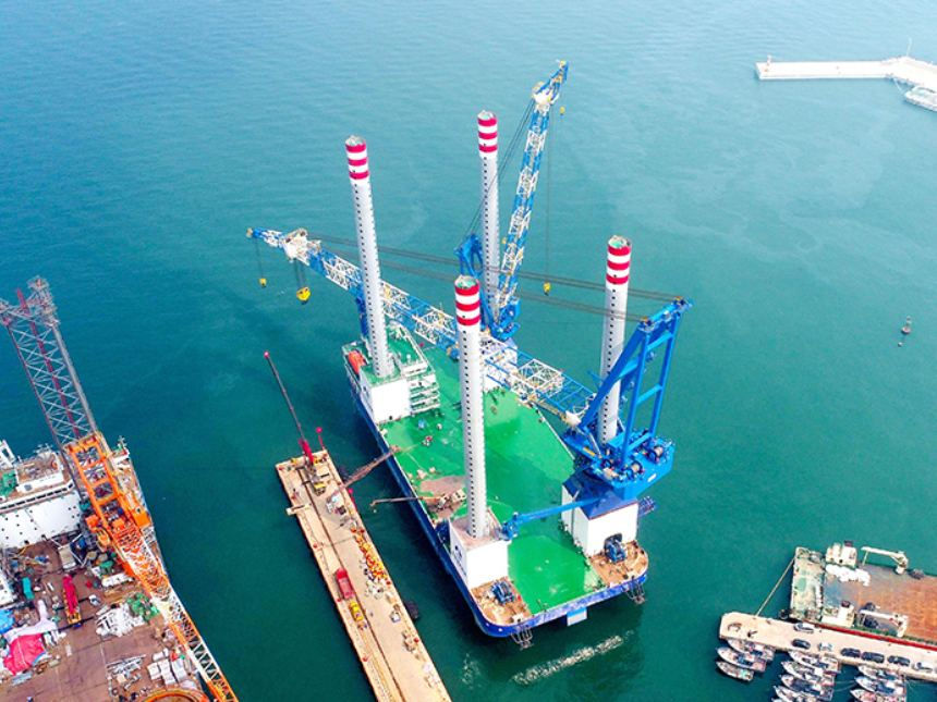 Ready for Delivery: Jack-Up Turbine Installation Vessel
