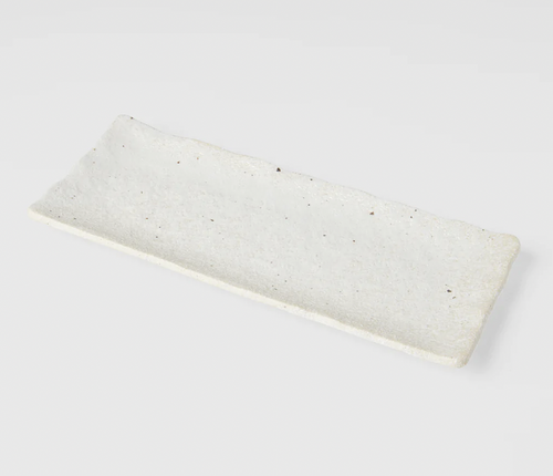 Sashimi Plate - Shell White Textured | Melanie Craig Ltd