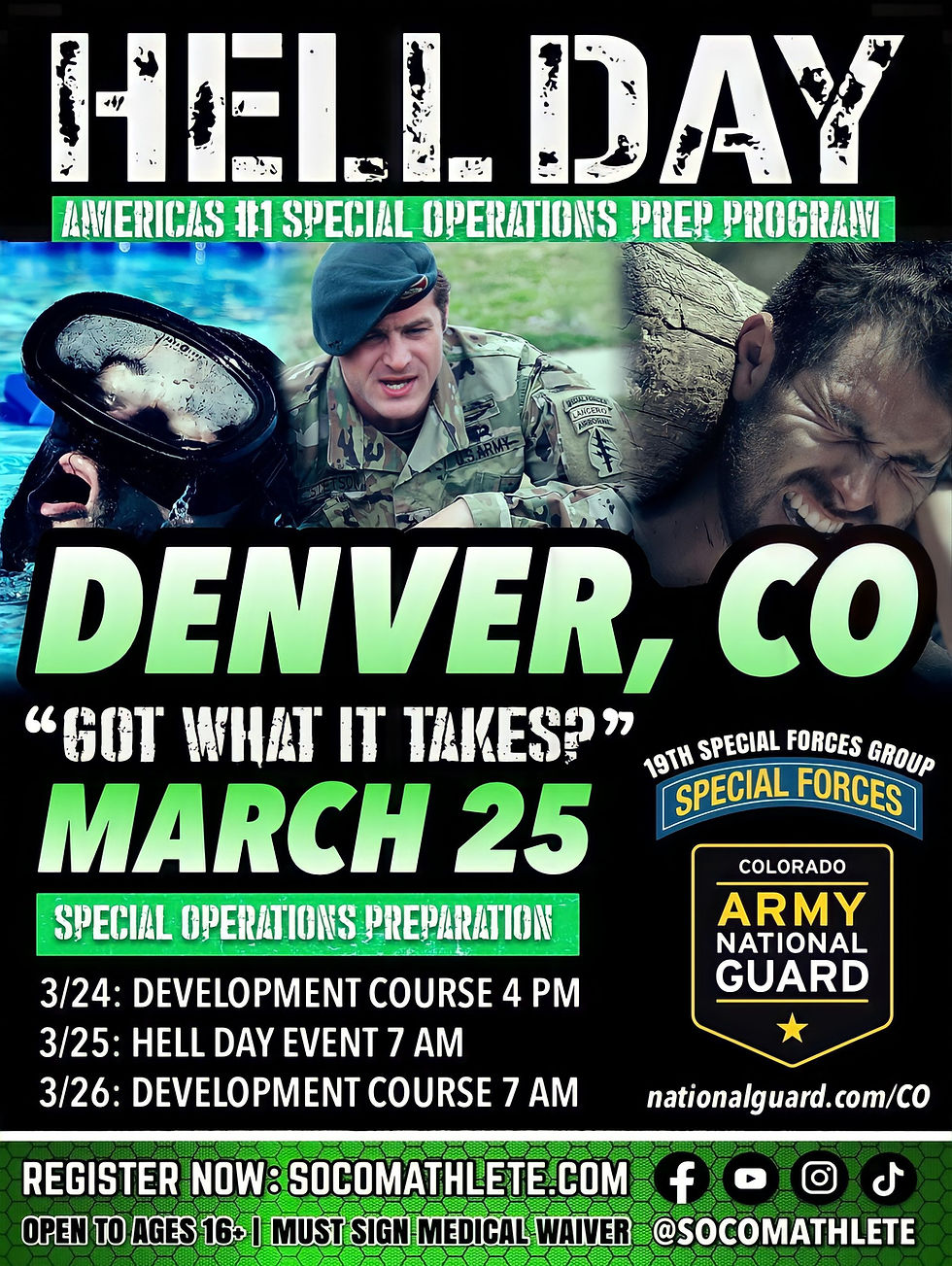 Hell Day Denver, CO: SAT MAR 25, 2023 | socomathlete
