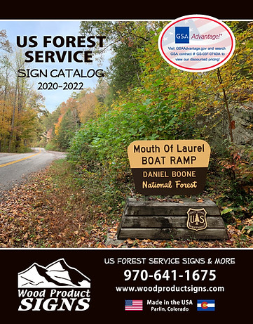 Forest Service Signs | Wood Product Signs