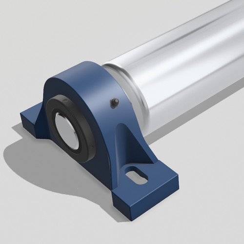 Stainless Steel Solid Roller Dia 25mm (with Pillow Block Bearing ...