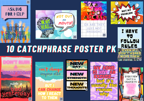 10 Catchphrase posters | iamme ADHD