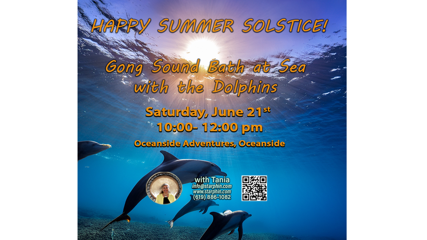 Summer Solstice, Dolphins & Gong Sound Bath at Sea | Mysite