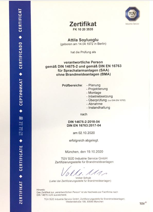 Certificates | afsa-consulting