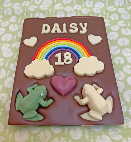 Bespoke Personalised Chocolate Slab | lilypadbakery