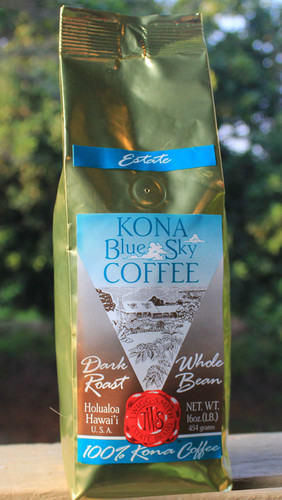 Kona Blue Sky Coffee. Estate Blend. 100% Kona Coffee