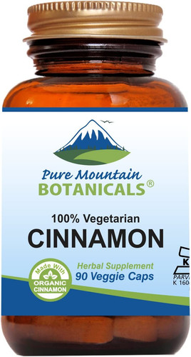 Pure Mountain Botanicals Cinnamon 900 mg Capsules | Pill Clarity