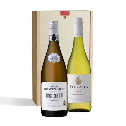 Chardonnay Duo and Custom Engraved Box | Wine Gifts