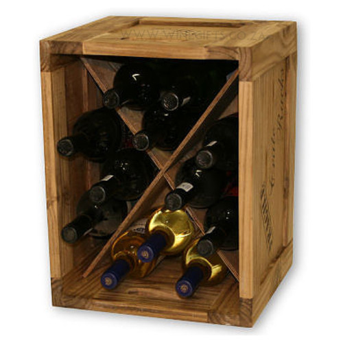 12 Bottle Triangle Compartment Wine Crate | Wine Gifts
