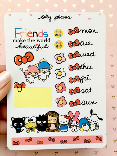 Friends weekly stickers | oky plans