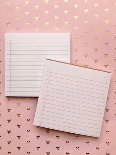 Lined design sticky note pad | oky plans