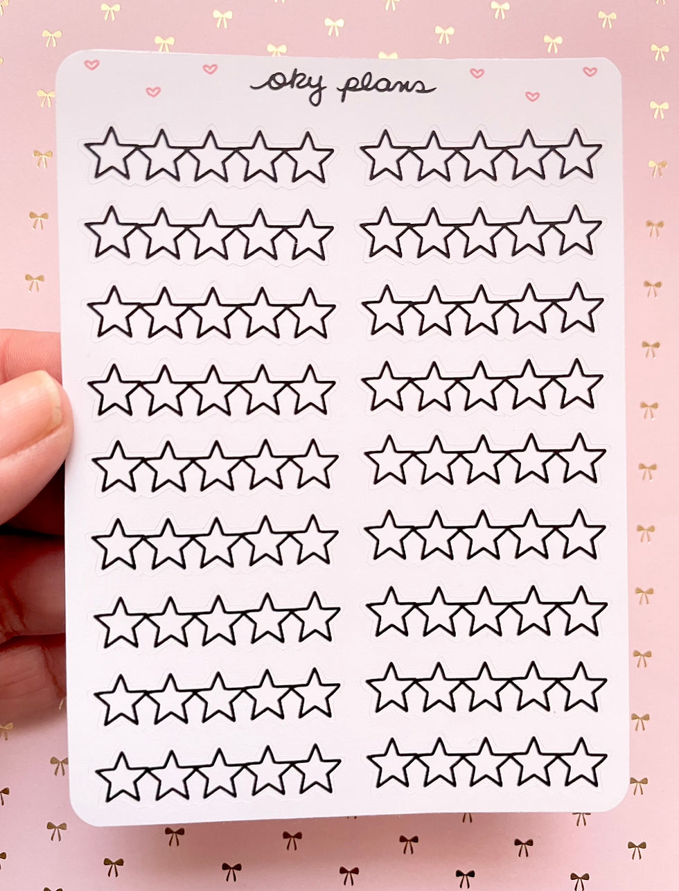 5 star rating stickers | oky plans