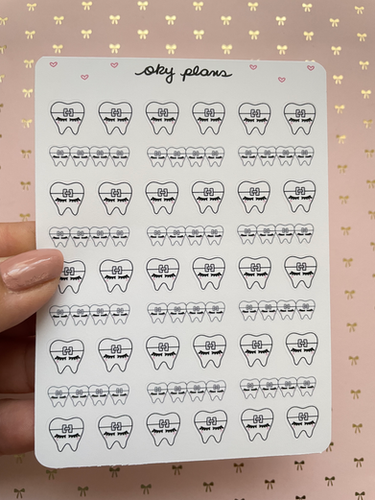 Ortho dentist stickers | oky plans