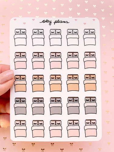 Bed sheet stickers | oky plans