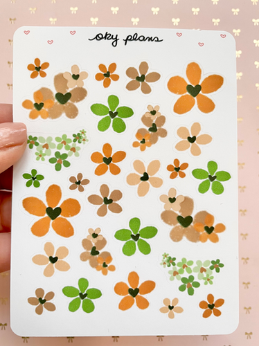 Grow floral stickers | oky plans