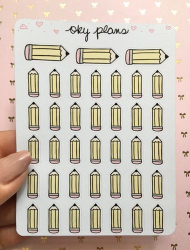 Pencil stickers | oky plans