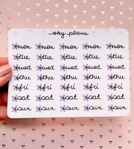 Go wild weekly stickers | oky plans